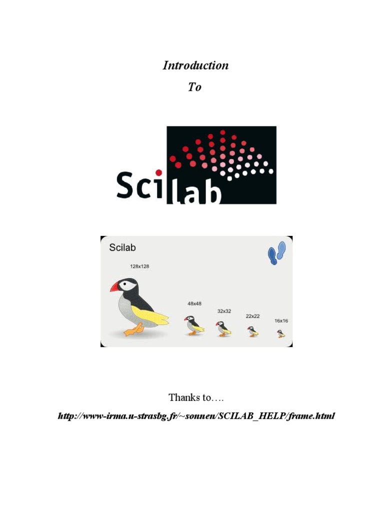 00 Introduction To Scilab Pdf Control Flow Matrix Mathematics