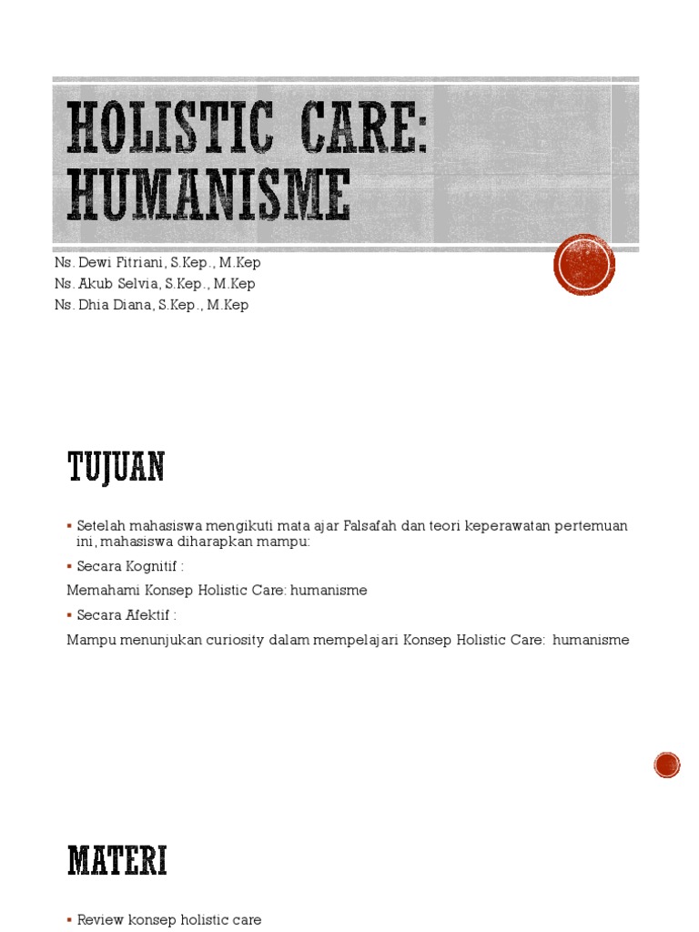 Holistic Care Humanisme | PDF | Pengembangan Diri | Sains & Matematika