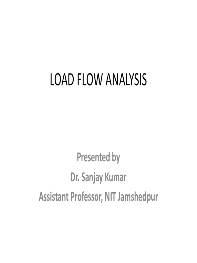 Power System Load Flow Analysis | PDF | Electrical Engineering | Power (Physics)
