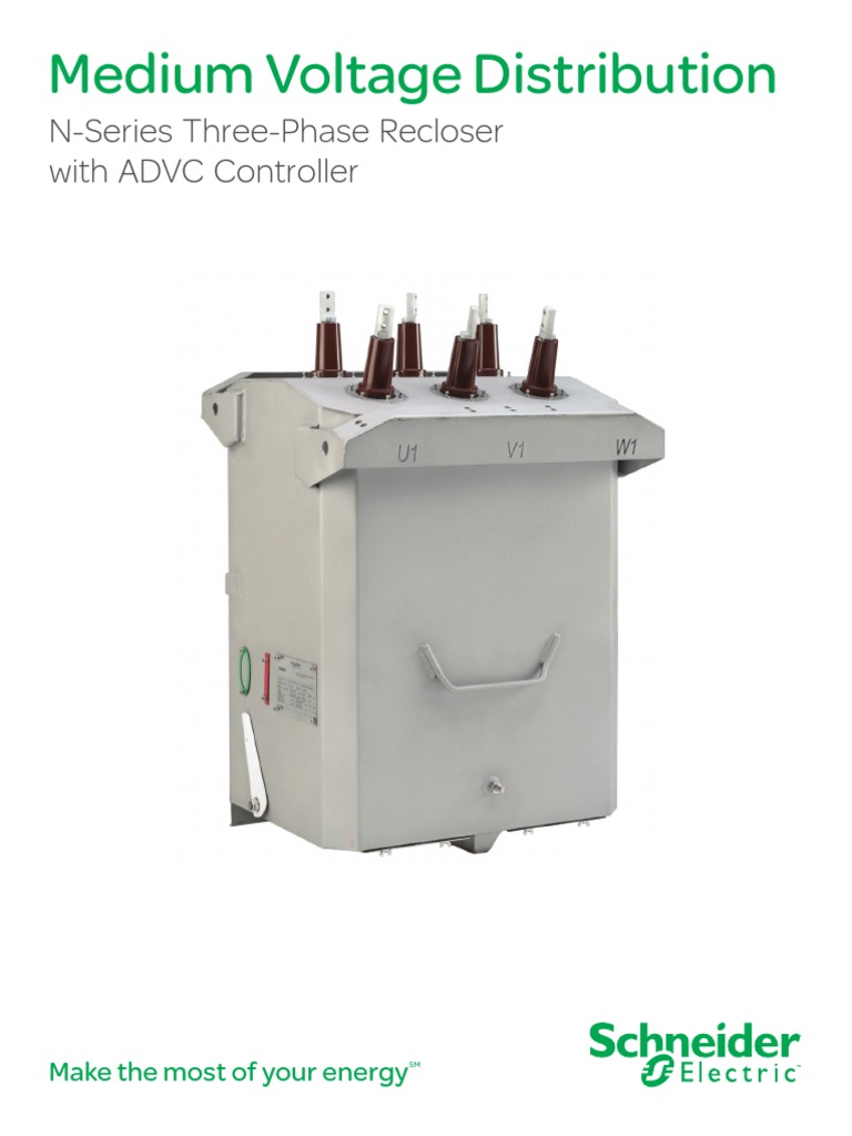 Medium Voltage Distribution: N-Series Three-Phase Recloser With ADVC Controller | PDF ...