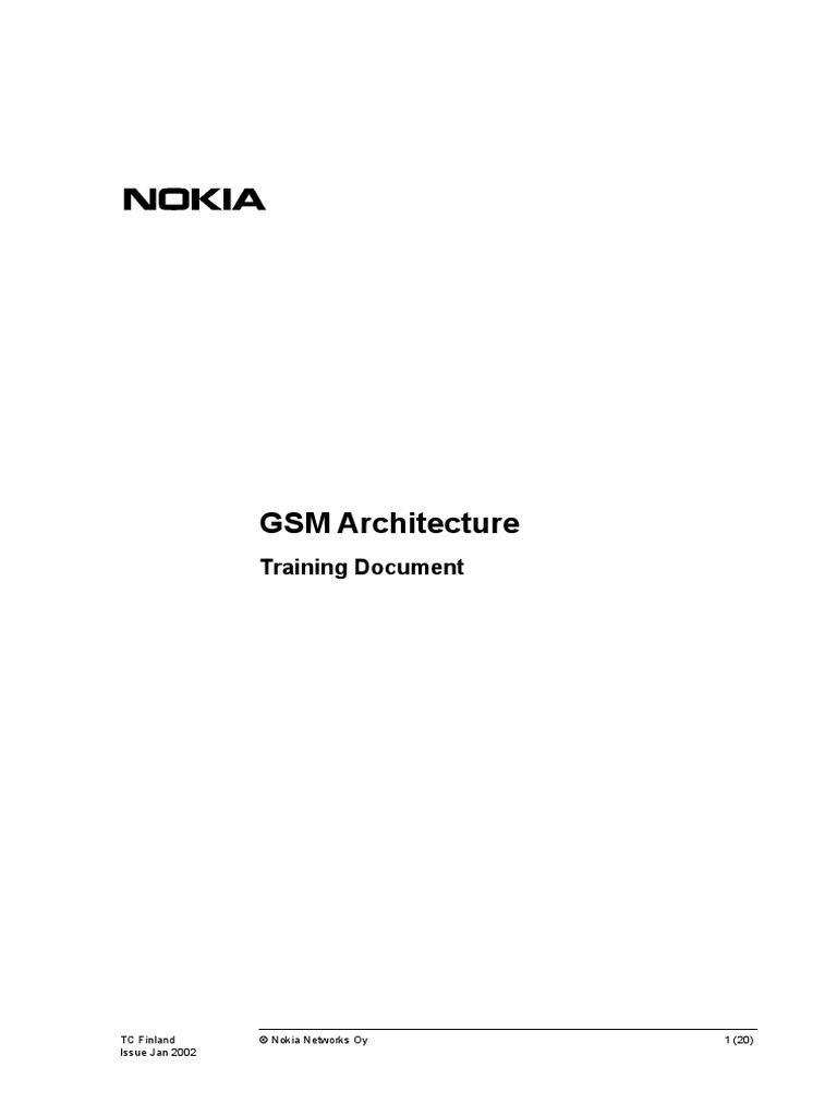 GSM Architecture Nokia | PDF