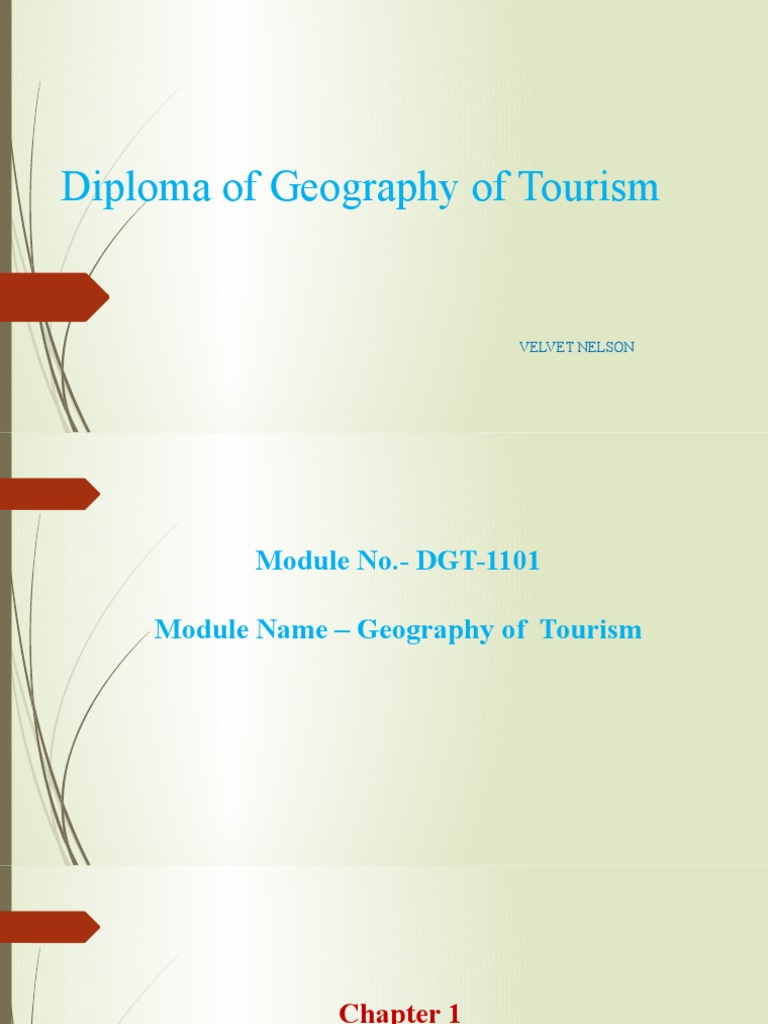 An Introduction To The GEOGRAPHY of TOURISM Last | PDF | Geography ...