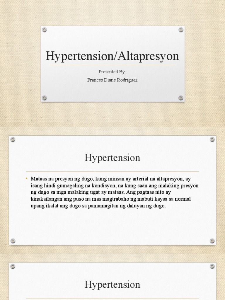 Hypertension | PDF