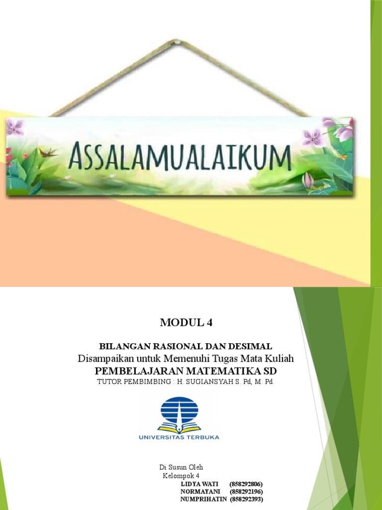 MODUL 4.ppt MTK | PDF | Metode & Bahan Ajar