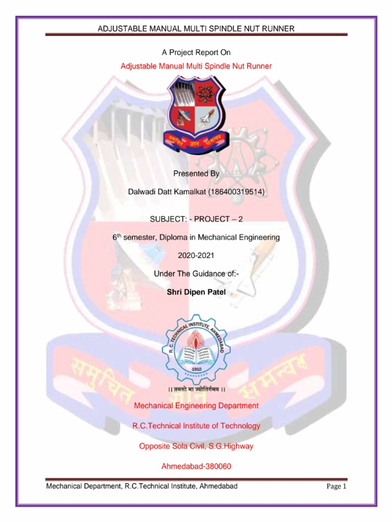 Adjustable Manual Multi Spindle Nut Runner | PDF