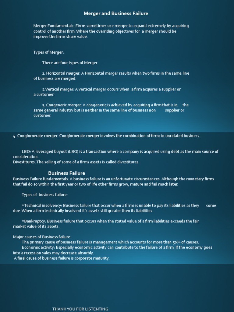 Merger Slide | PDF