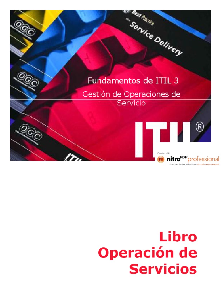 Itil v3 Operaciones de Servicio (Sesion 5) | PDF | Itil | Mesa de ayuda