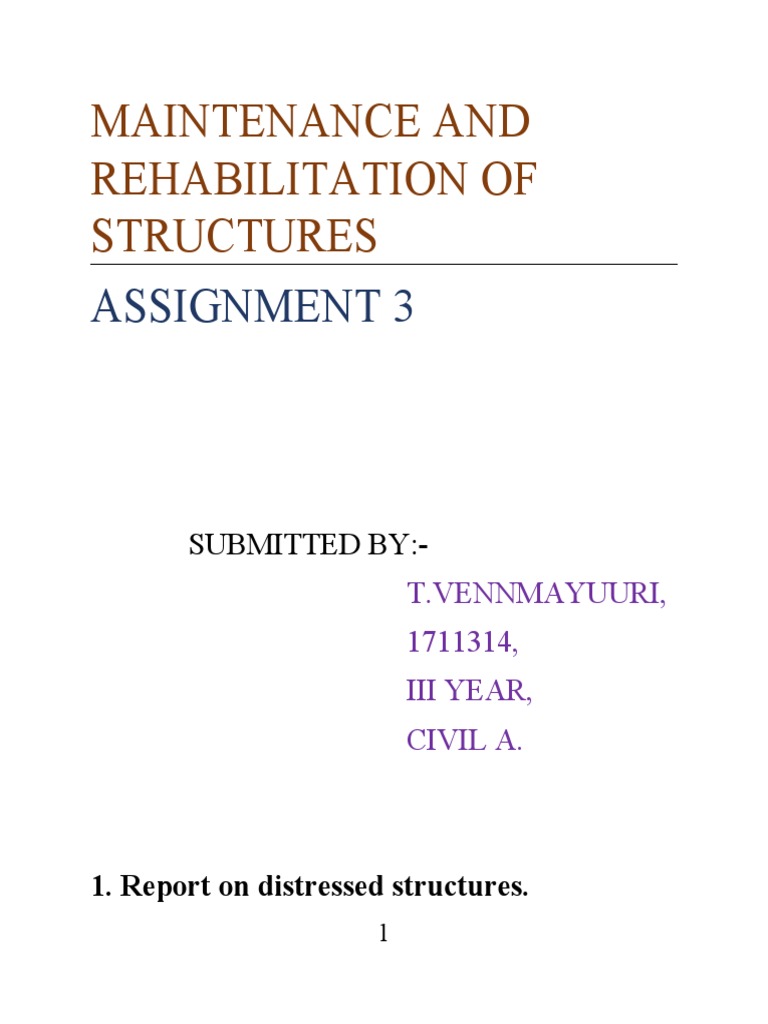 Maintenance and Rehabilitation of Structures | PDF | Concrete | Demolition