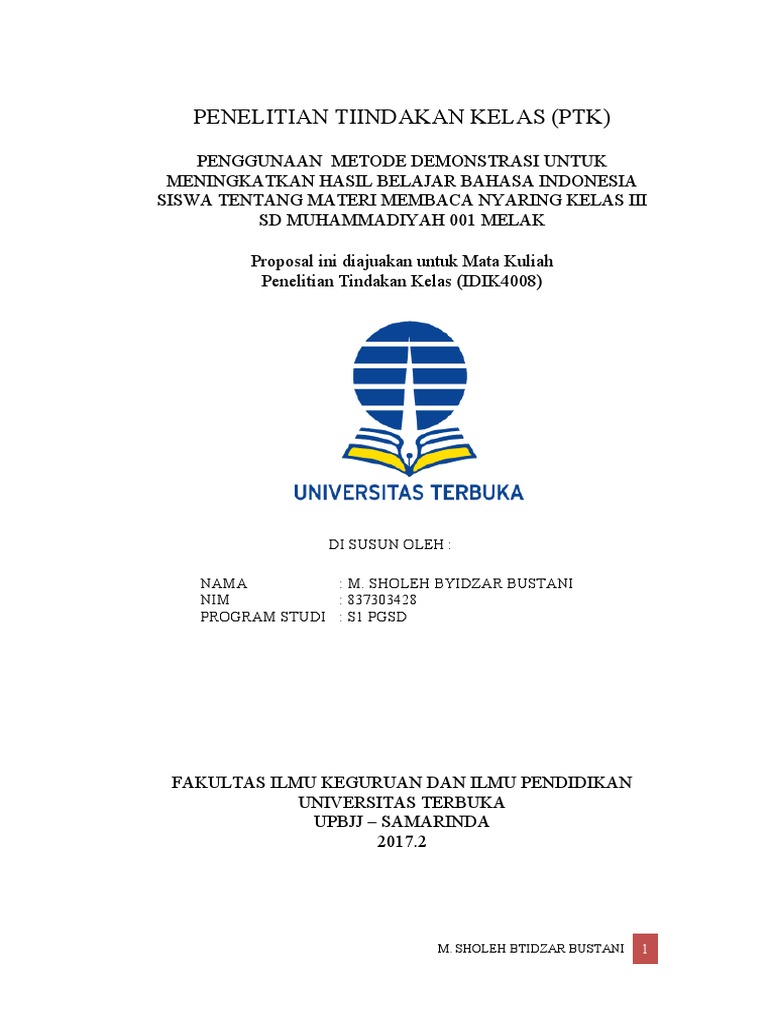 Laporan PTK M Sholeh | PDF