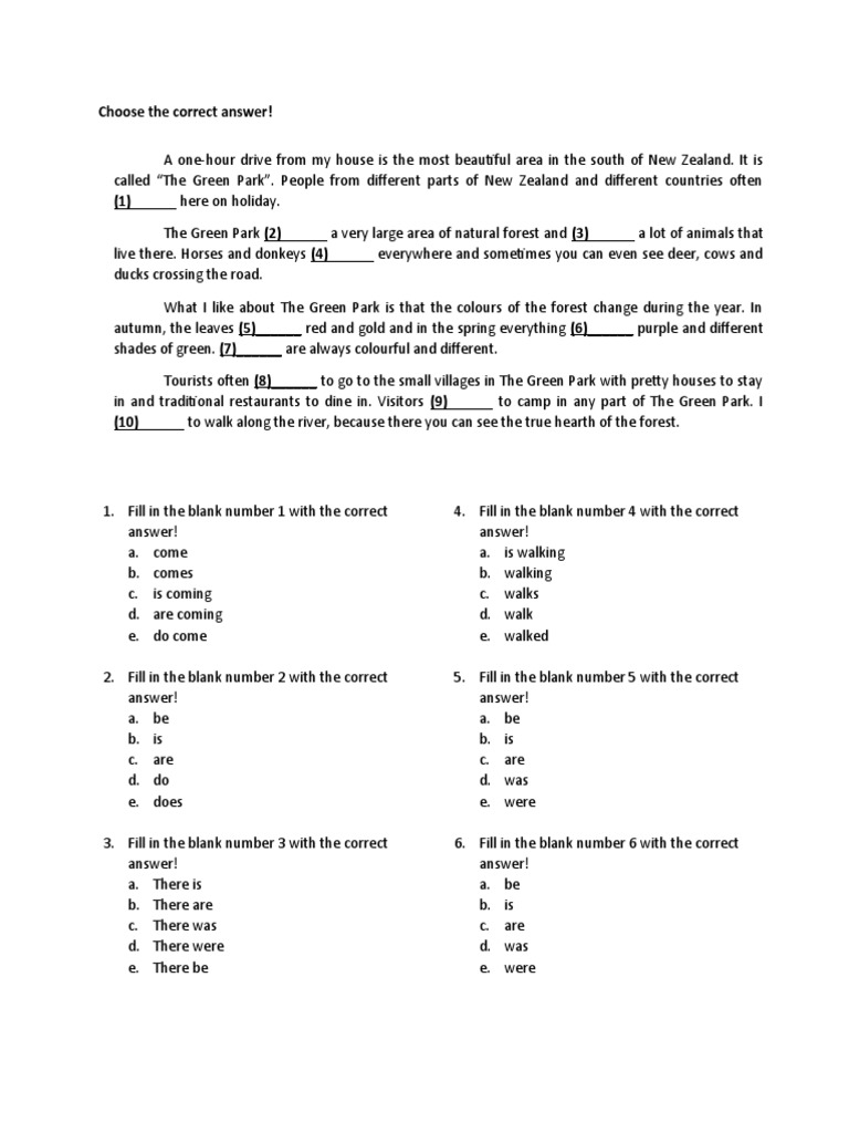 Choose The Correct Answer! | PDF