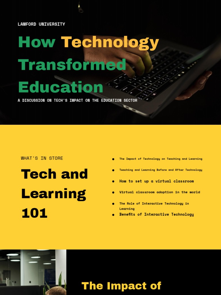 Technology: How Transformed Education | PDF | Distance Education ...