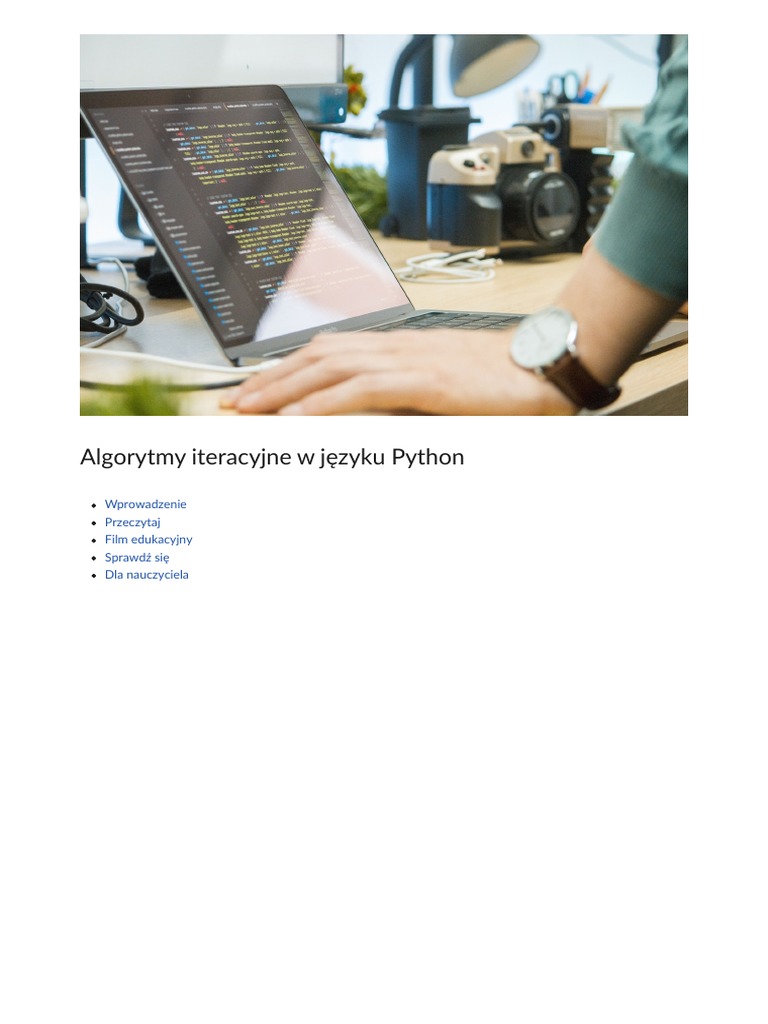 Algorytmy Iteracyjne W Języku Python: Wprowadzenie Przeczytaj Film ...