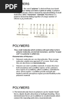 Classification of Polymers | PDF | Polymerization | Polymers