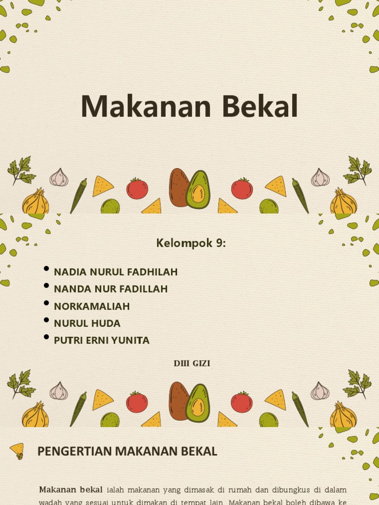 Menu Bekal Sehat untuk Anak TK | PDF | Memasak, Makanan, & Anggur