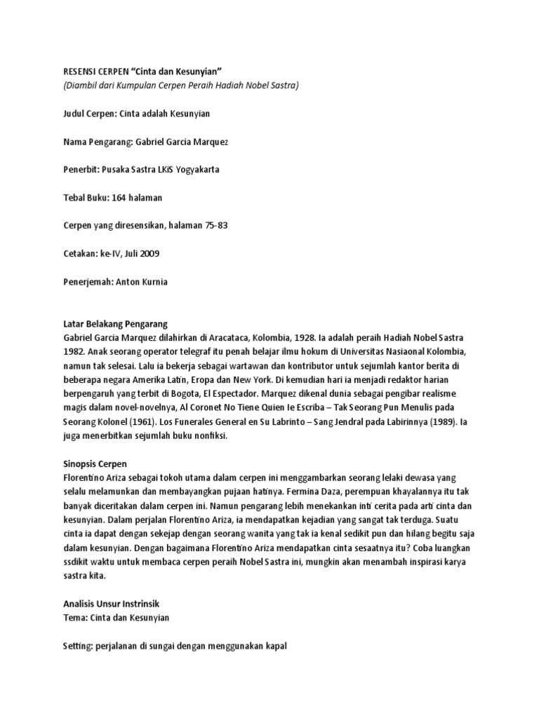 Resensi Cerpen | PDF