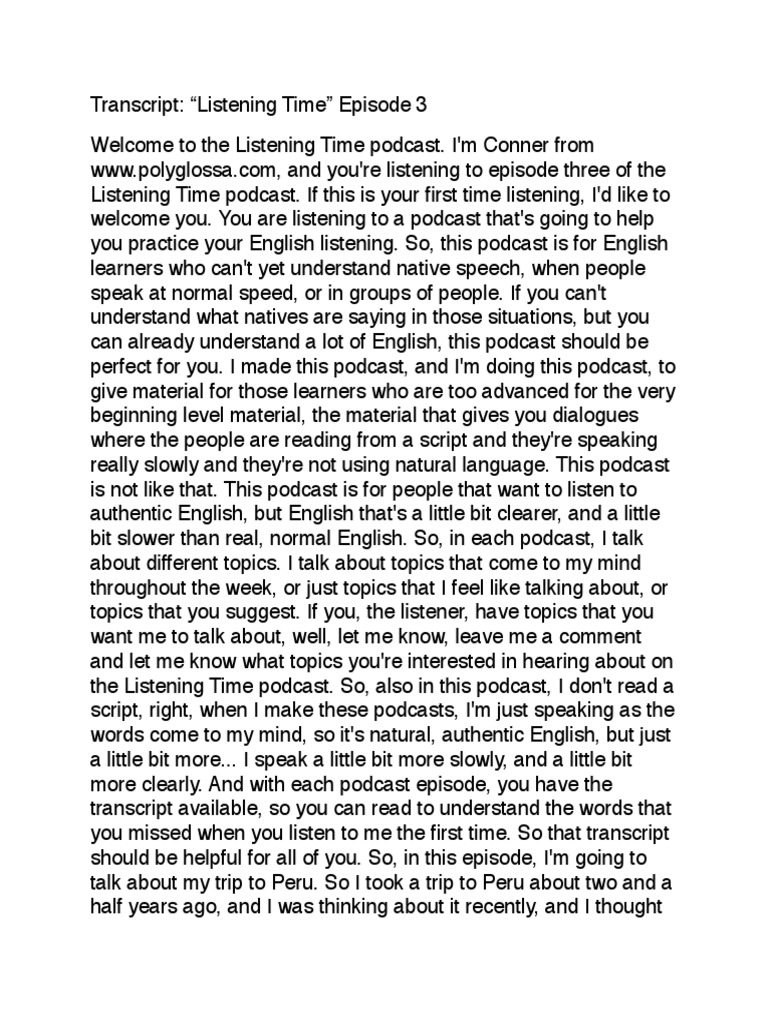 Episode 3 Transcript | PDF | Podcast | Coca