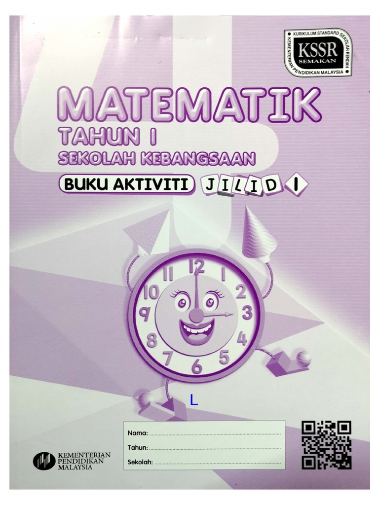 Buku Aktiviti Matematik Tahun 1 (Jilid 1) KSSR Semakan | PDF