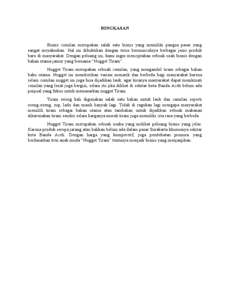 Proposal Wira Desa | PDF | Bisnis