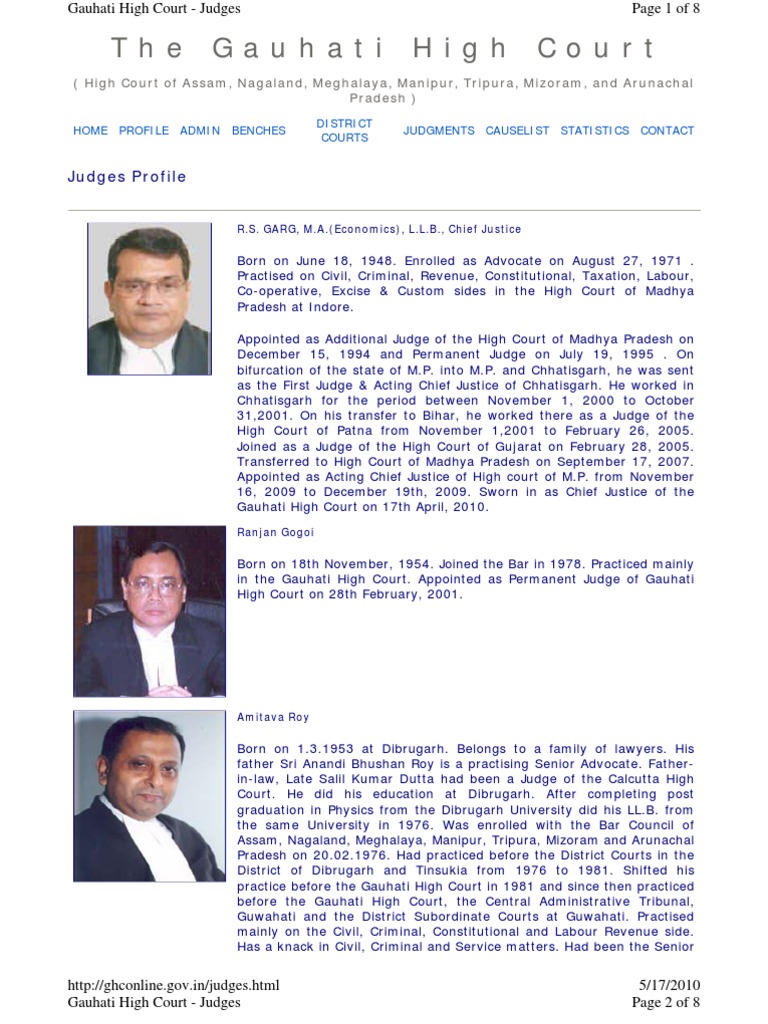 Judges Profile | PDF | Advocate | Barrister