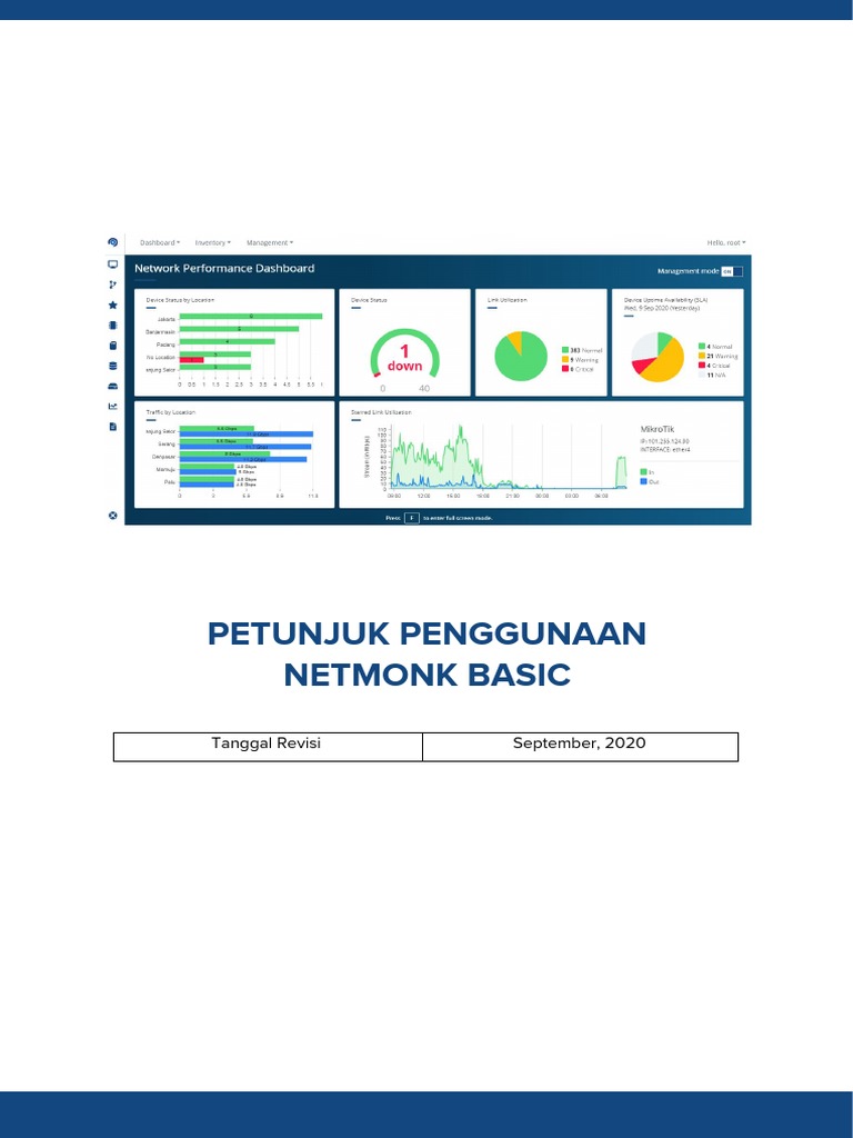 KTT-TS-20201009-Petunjuk Penggunaan NetMonk Basic | PDF