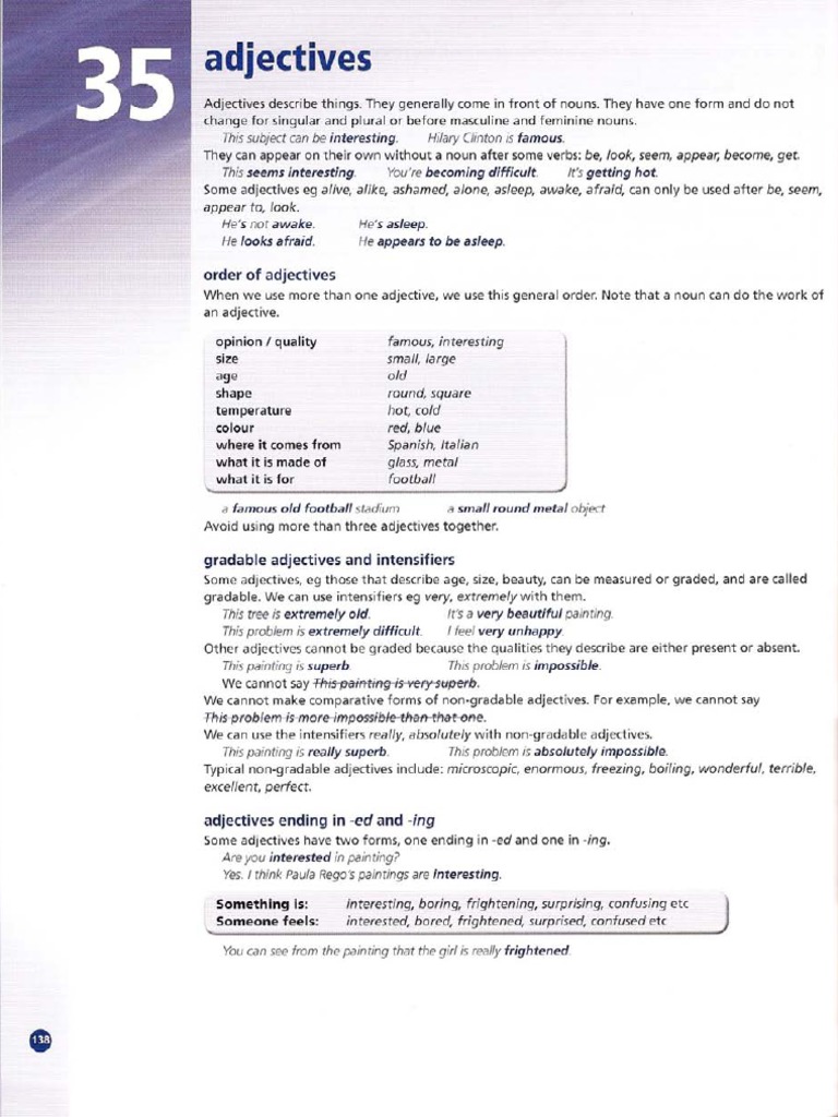 Adjectives and Adverbs - Theory and Practice | PDF | Adjective | Adverb