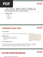 Coca-Cola Demand, Supply & Elasticity Analysis | PDF | Demand ...
