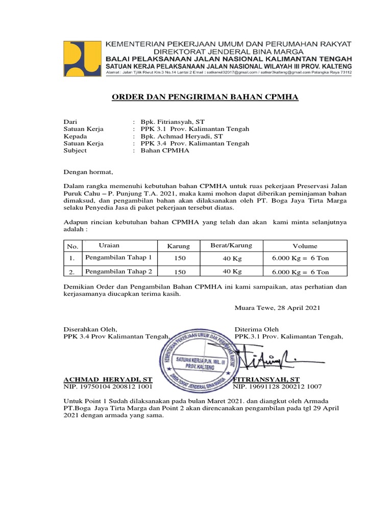 TTD - PENGAMBILAN CPMHA ANTAR PPK | PDF