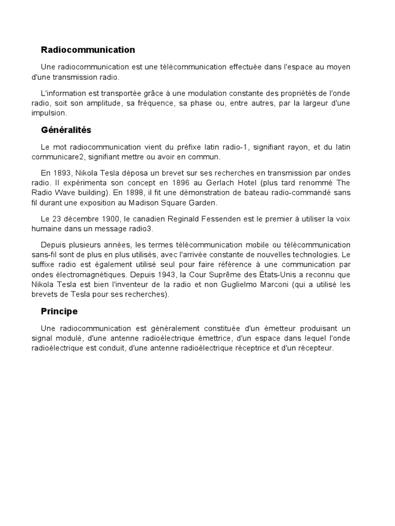 Radiocommunication | PDF