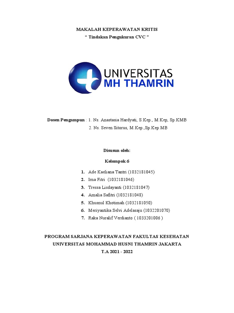 Tindakan Pengukuran CVC pada Pasien | PDF
