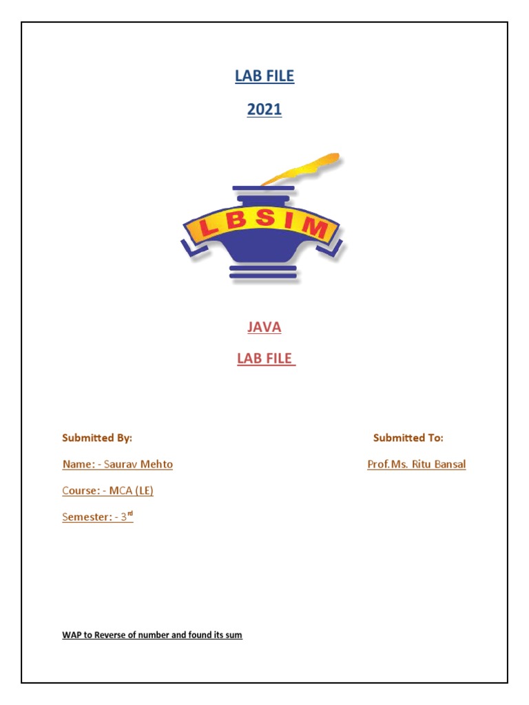 Java File 2021 | PDF | Computer Programming | Computing