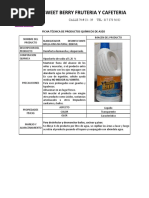 Hoja de Seguridad Blanqueador Desinfectante Brilla King | PDF ...