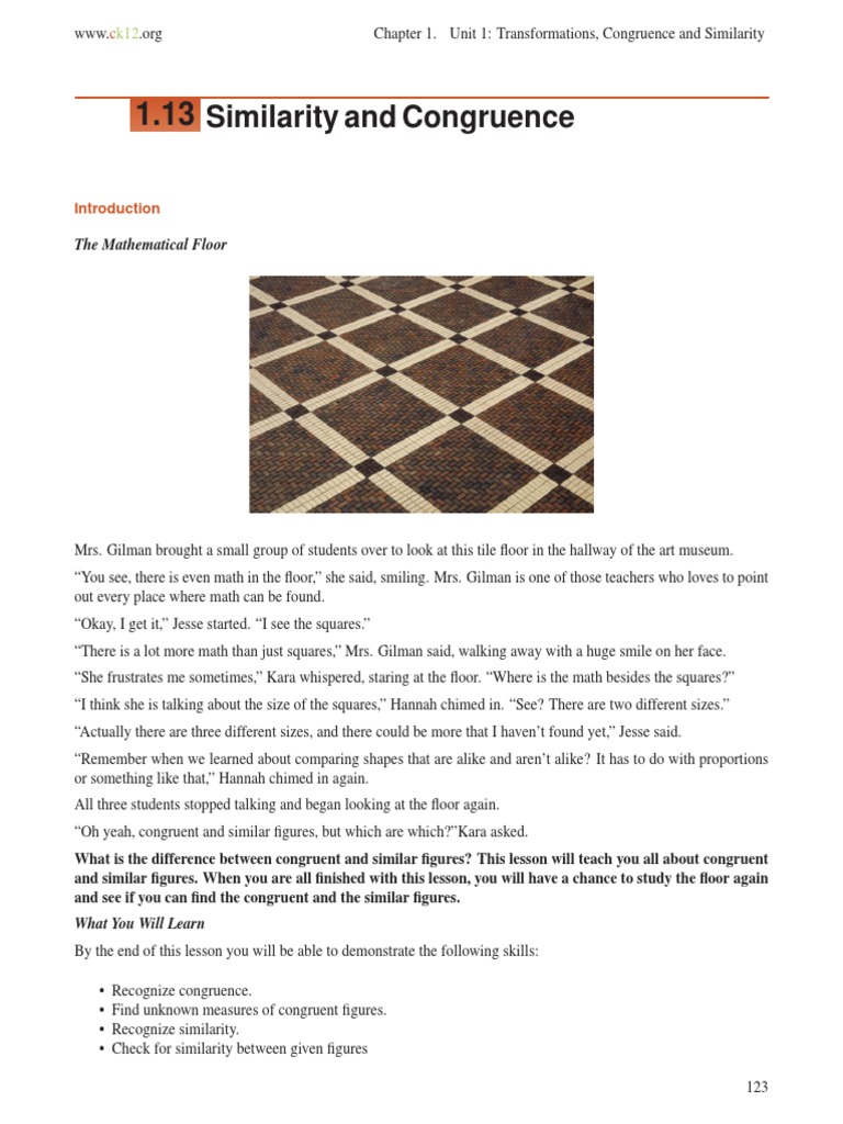 Understanding Congruence and Similarity | PDF | Triangle | Geometry