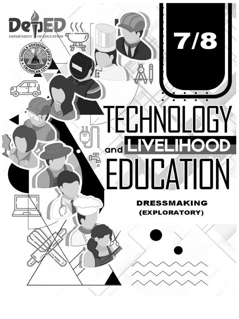 7 8 TLE Dressmaking Q1 Week 1 | PDF | Sewing | Seam (Sewing)