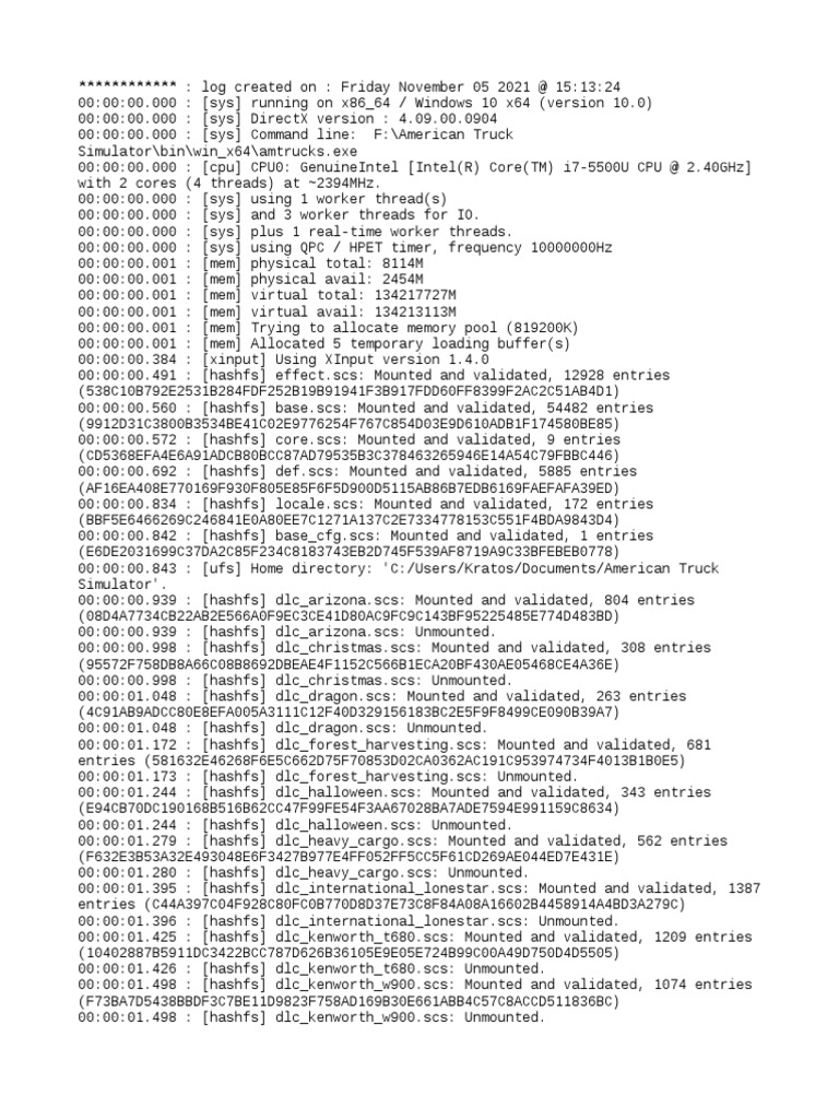 Game Log | PDF | Thread (Computing) | Computer Architecture