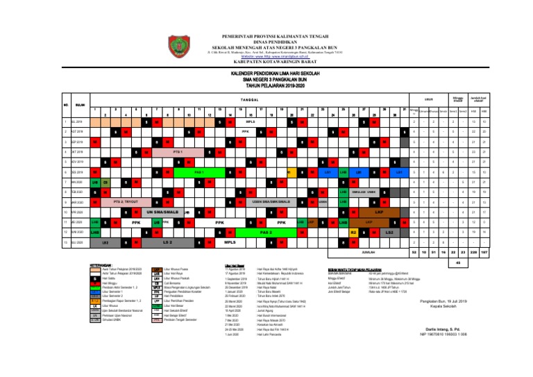 Kalender Pendidikan 2019 2020 Pdf