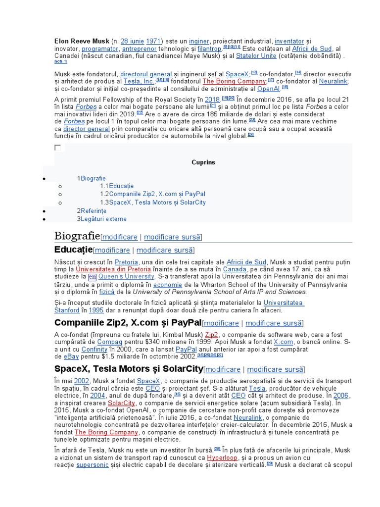 Elon Reeve Musk | PDF