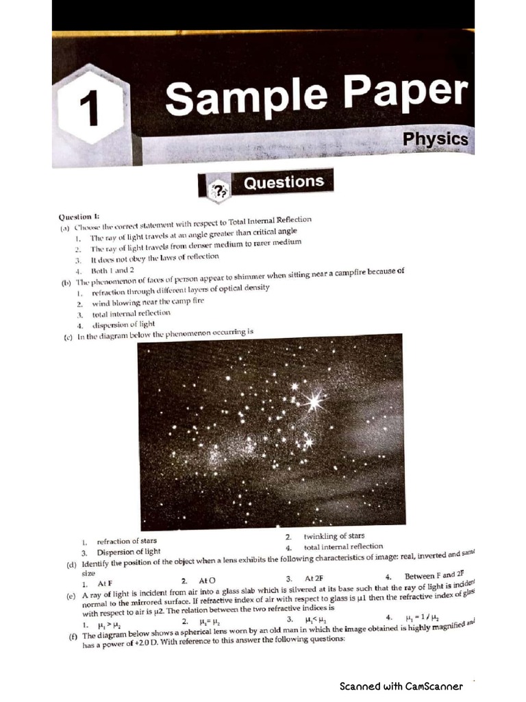 Class 10 Physics MCQ - Set 2 | PDF