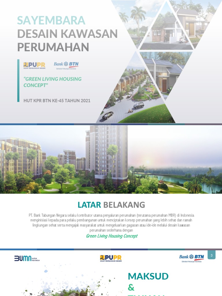 KAK Desain Kawasan Perumahan Sederhana BTN 2021 | PDF