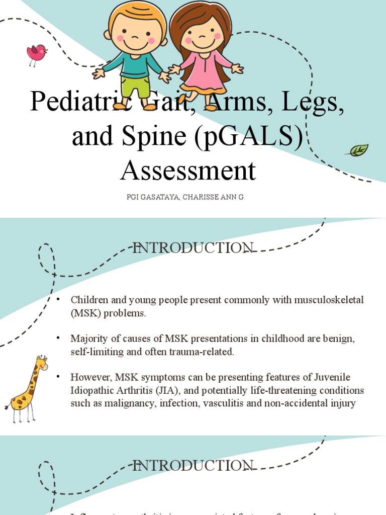 Pediatric Gait, Arms, Legs, and Spine Assessment | PDF | Foot | Dance ...