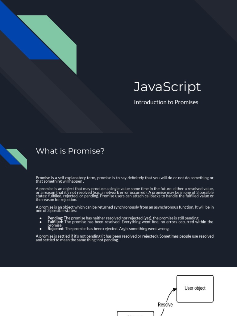 Javascript Introduction To Promises Pdf Callback Computer 7935