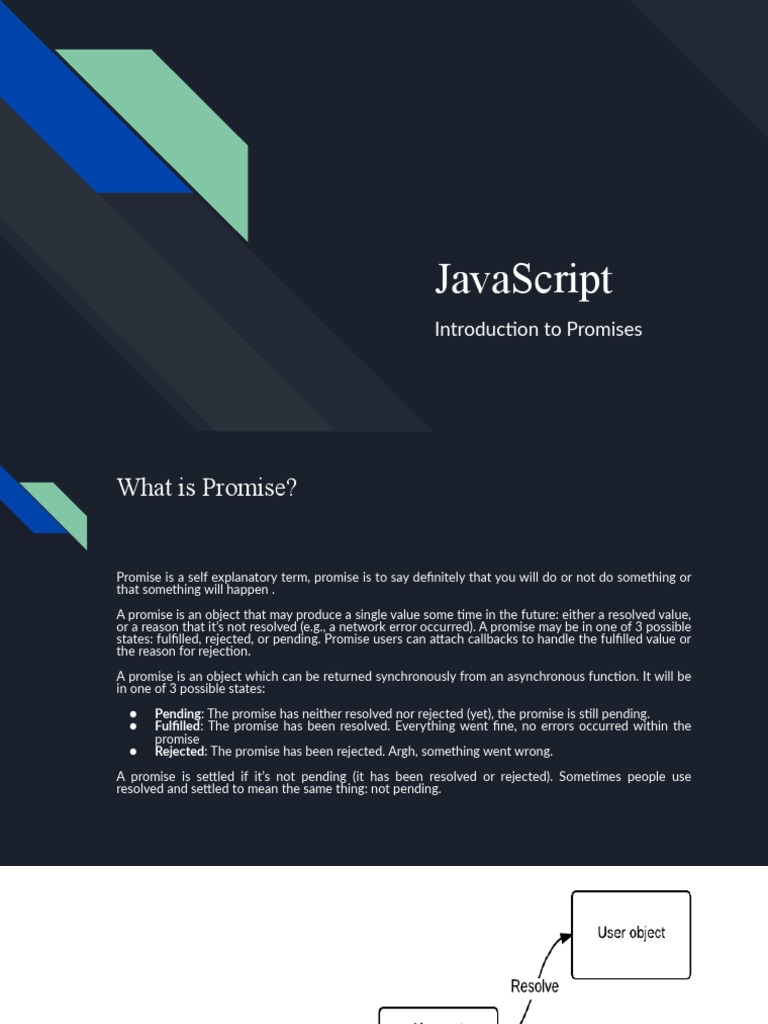 Javascript: Introduction To Promises | PDF | Callback (Computer ...