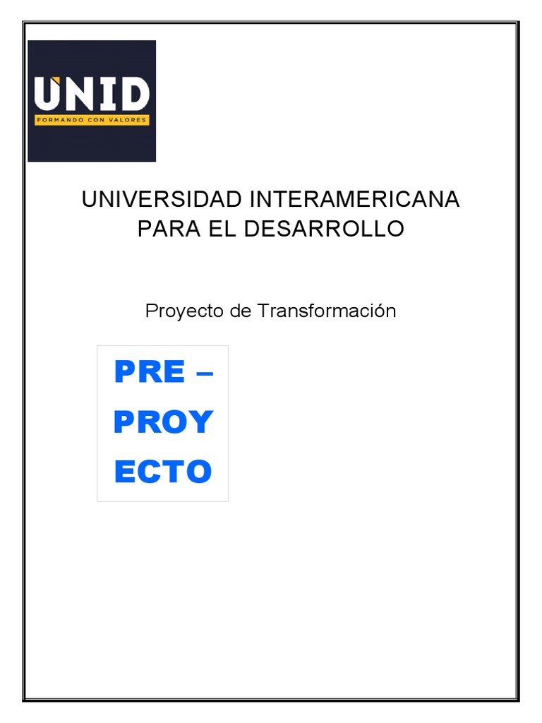 PreProyecto - Finaltransf | PDF | Presupuesto | Economias