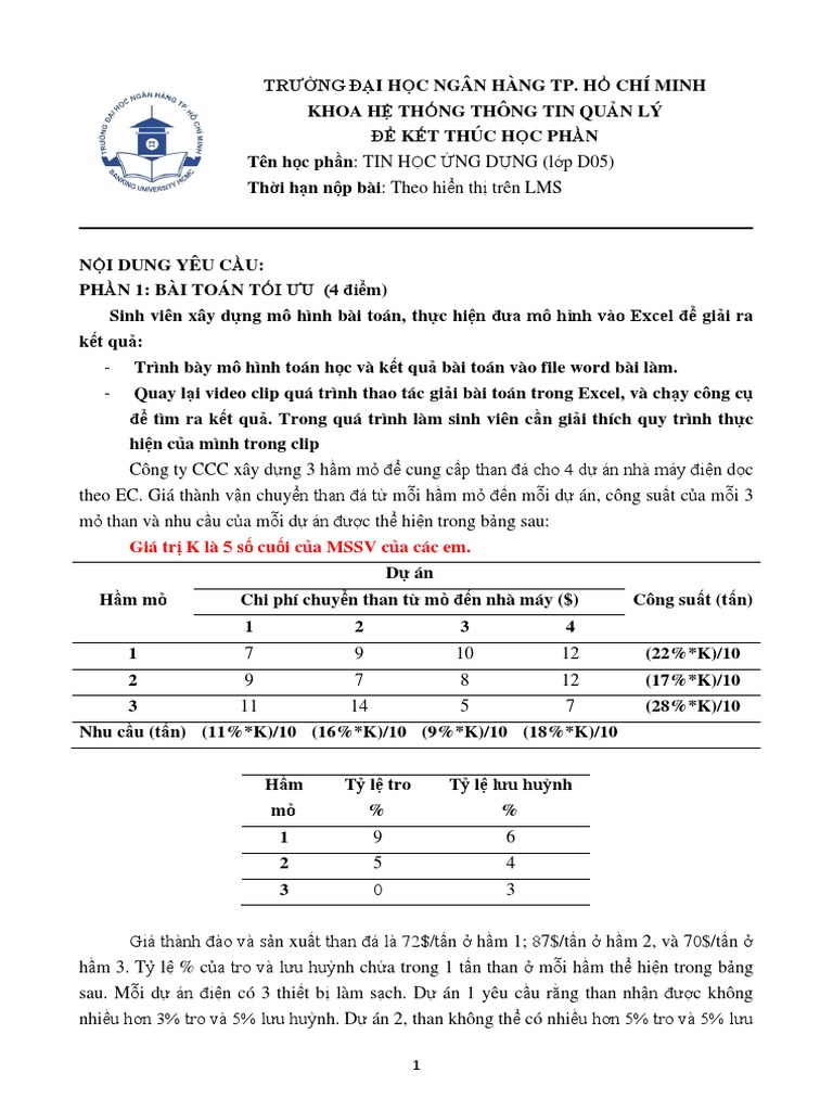 DE THI THUD D05 (Chinh Thuc) | PDF