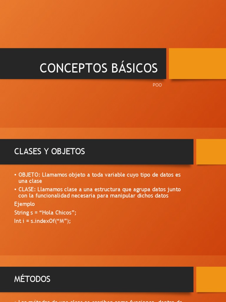 Conceptos Basicos de POO | PDF