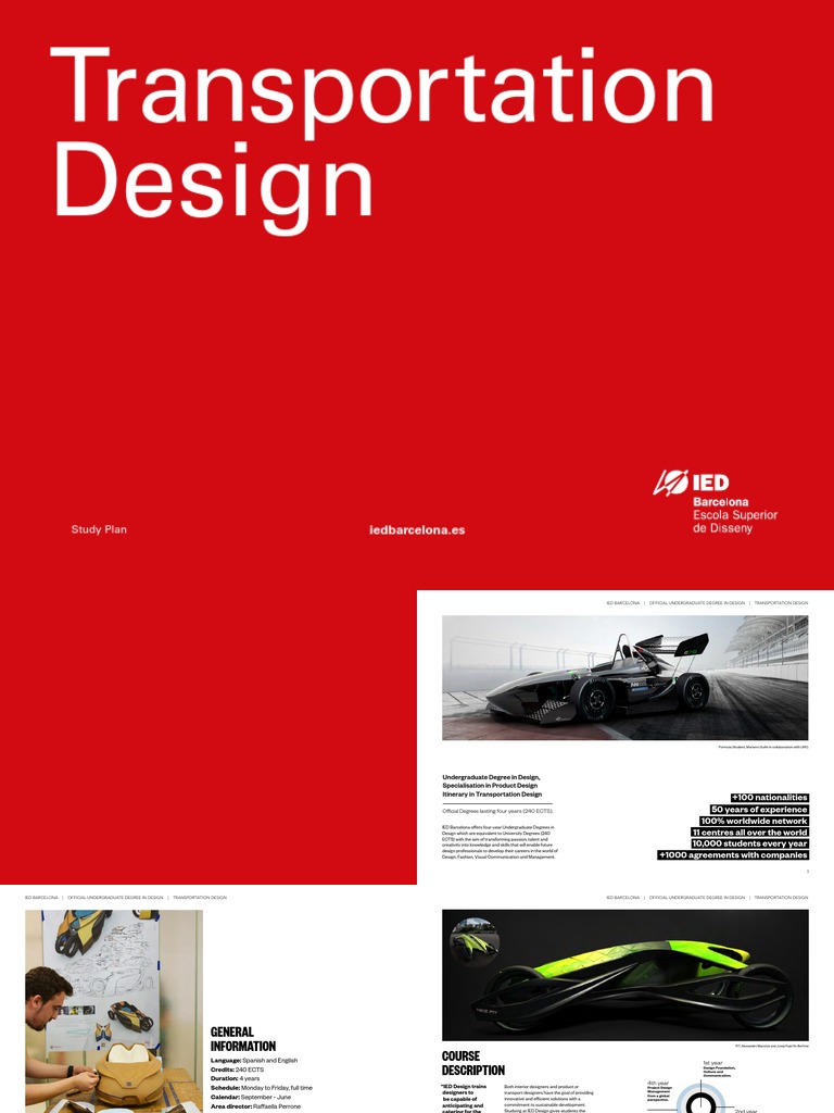 Transportation Design: Iedbarcelona - Es | PDF | Design | Drawing