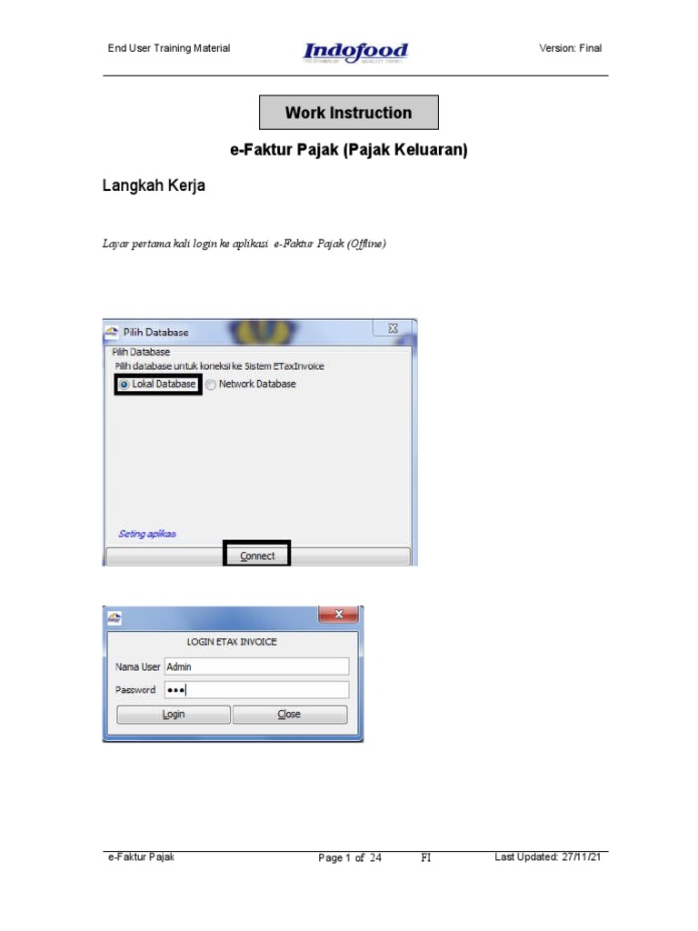 User Manual E-Faktur Pajak | PDF