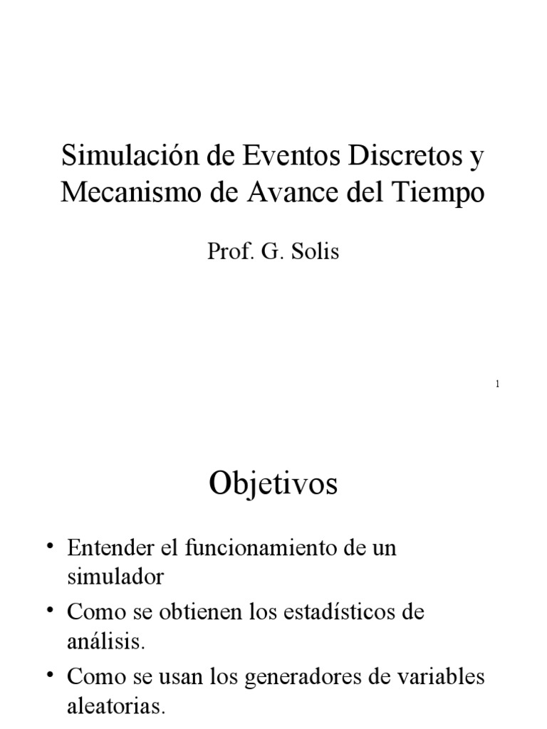 Simulacion de Eventos Discretos | PDF | Hora | Simulación
