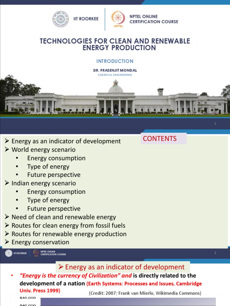 1 - Introduction To Chemical Technology | PDF | World Energy ...