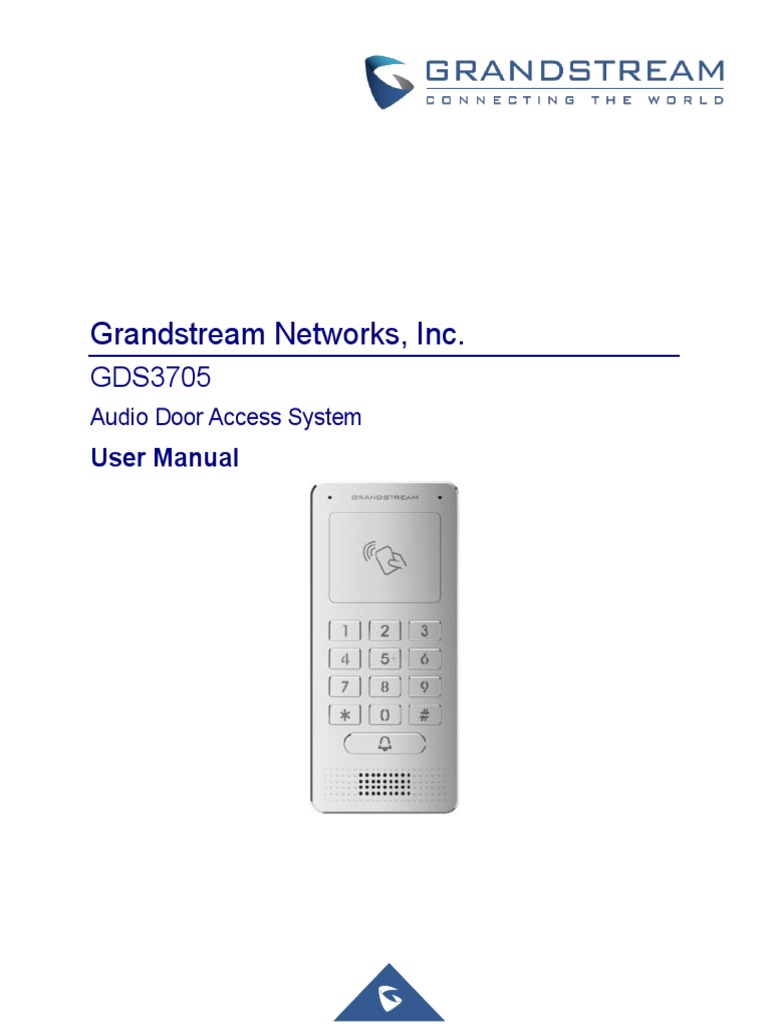GDS3705 UserManual | PDF | Session Initiation Protocol | Radio