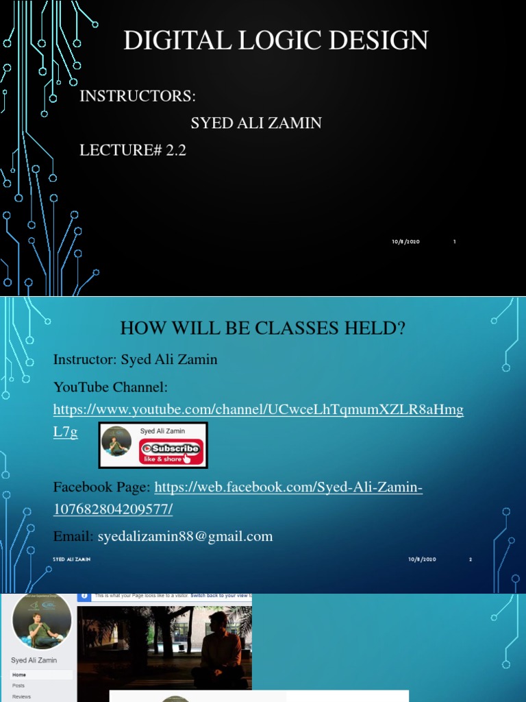Digital Logic Design: Instructors: Syed Ali Zamin LECTURE# 2.2 | Download Free PDF | Binary ...